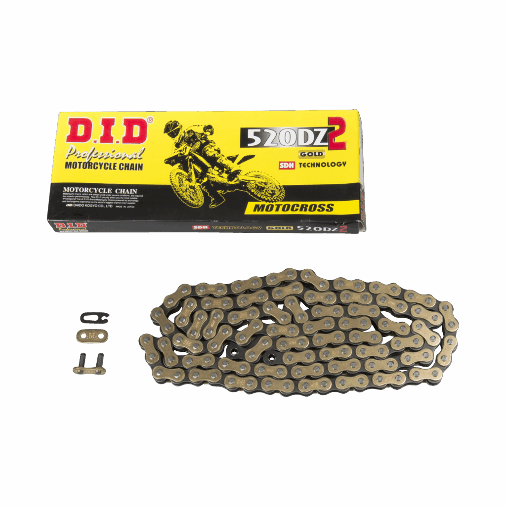 Cadena Moto DID 520 Dz 2 Sdh Oro 118 Pasos(Offroad Cross) - The Urban Rider